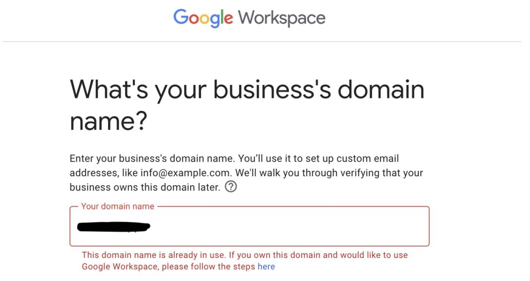 How to Fix the "This Domain is Already in Use" Error for Google ...